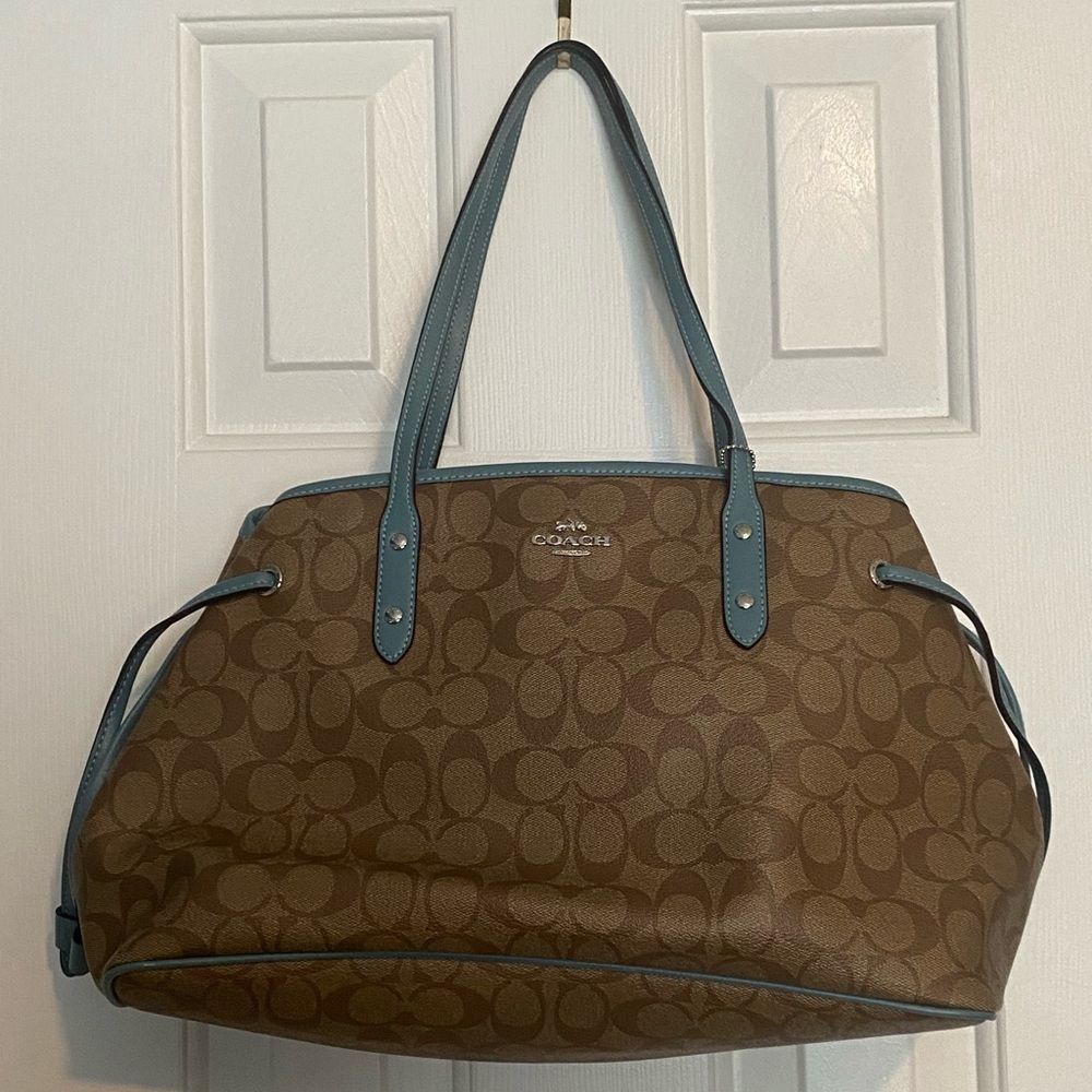 Coach Pvc Drawstring Carryall Canvas - Gem